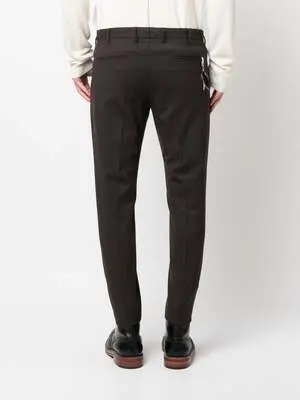 PT TORINO Tailored Wool Trousers - Brown