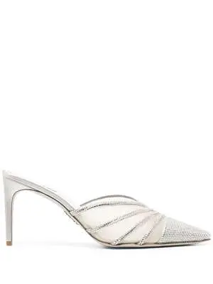 Rene Caovilla Bridal 80mm Crystal-embellished Mules