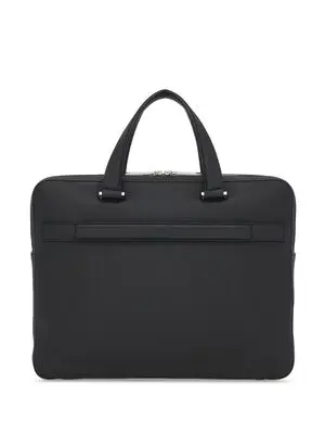 FERRAGAMO Monogram-embossed Leather Briefcase