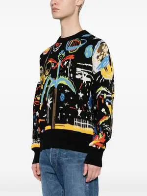 Palm Angels Starry Night Jacquard Jumper