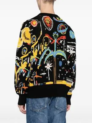 Palm Angels Starry Night Jacquard Jumper
