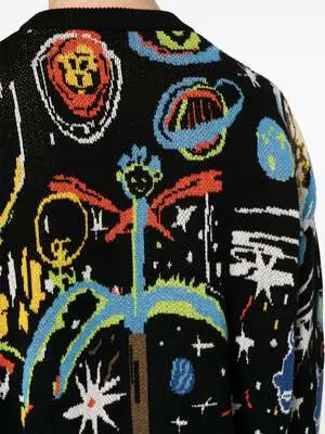Palm Angels Starry Night Jacquard Jumper