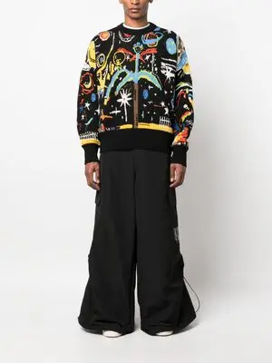 Palm Angels Starry Night Jacquard Jumper