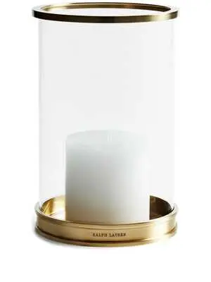 Ralph Lauren Modern Hurricane Candle Holder - White