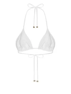 Dolce & Gabbana Triangle Bikini Top - White