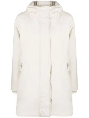 Woolrich Reversible Hooded Mid-length Coat