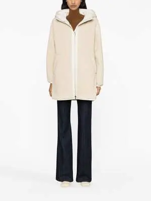 Woolrich Reversible Hooded Mid-length Coat