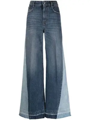 Stella McCartney Double Tone Wide-leg Jeans
