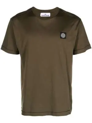 Stone Island Compass-patch Cotton T-shirt