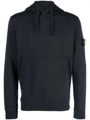 Stone Island Compass-patch Cotton Hoodie
