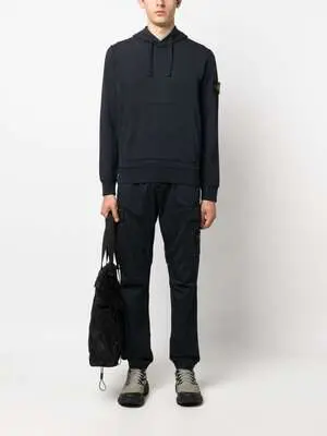 Stone Island Compass-patch Cotton Hoodie