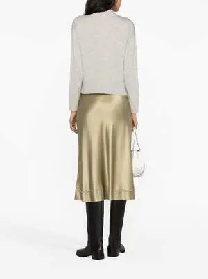 Vince Wool-cashmere Blend Cardigan - Grey