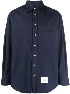 Thom Browne Logo-patch Detail Shirt