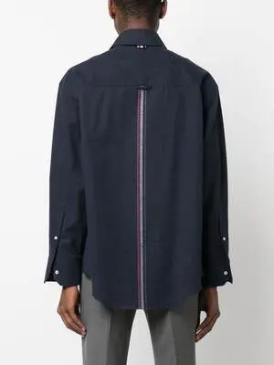 Thom Browne Logo-patch Detail Shirt