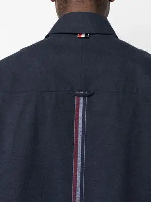 Thom Browne Logo-patch Detail Shirt
