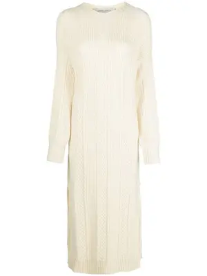 GOLDEN GOOSE Cable-knit Crew Neck Dress