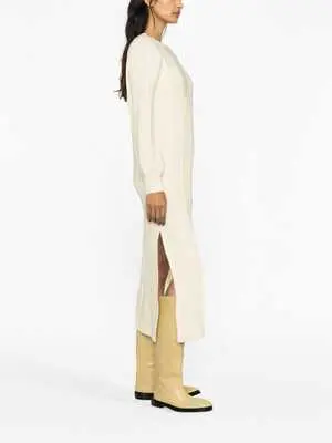 GOLDEN GOOSE Cable-knit Crew Neck Dress