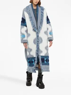 Alanui Intarsia-knit Jacquard Coat