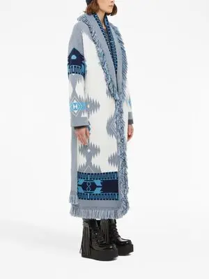 Alanui Intarsia-knit Jacquard Coat