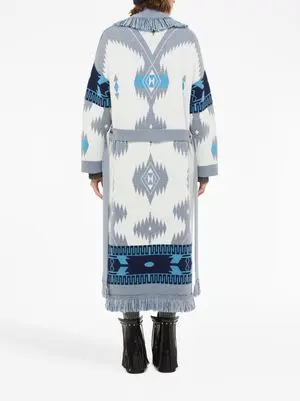 Alanui Intarsia-knit Jacquard Coat