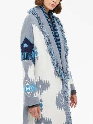 Alanui Intarsia-knit Jacquard Coat
