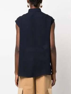 Moschino Sleeveless Silk Shirt