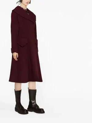 Moschino A-line Double-breasted Coat