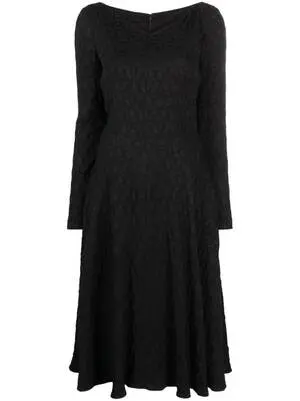 Talbot Runhof Gozo2 Jacquard Midi Dress