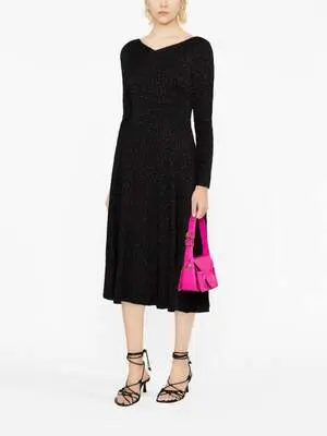 Talbot Runhof Gozo2 Jacquard Midi Dress