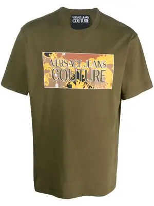 Versace Logo-print Cotton T-shirt