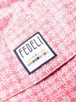 Fedeli Floral Print Swim Shorts - Pink