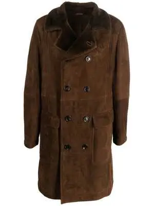 Brunello Cucinelli Double-breasted Lambskin Coat