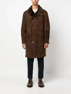 Brunello Cucinelli Double-breasted Lambskin Coat