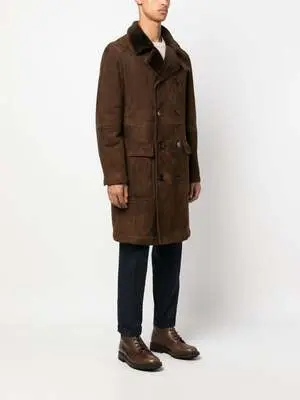 Brunello Cucinelli Double-breasted Lambskin Coat
