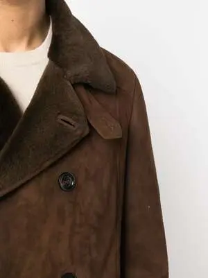 Brunello Cucinelli Double-breasted Lambskin Coat