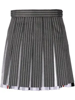Thom Browne Pinstripe Pleated Skirt