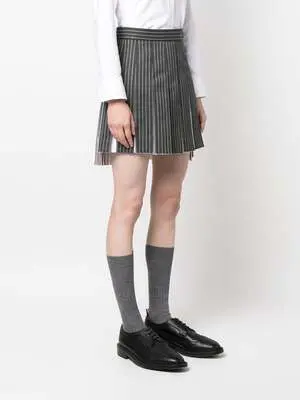 Thom Browne Pinstripe Pleated Skirt