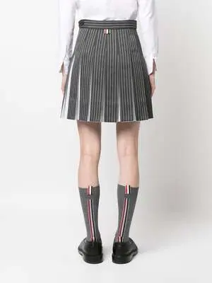Thom Browne Pinstripe Pleated Skirt