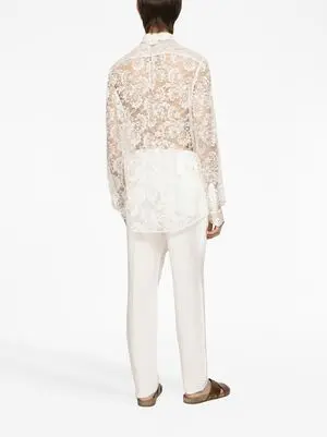 Dolce & Gabbana Sheer-coverage Lace Shirt