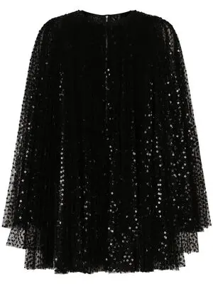 Dolce & Gabbana Sequin-embellished Flared Minidress