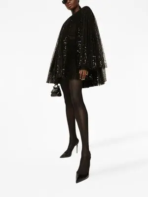 Dolce & Gabbana Sequin-embellished Flared Minidress