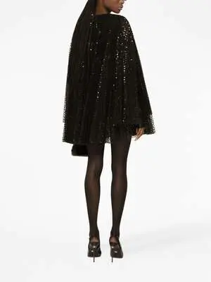 Dolce & Gabbana Sequin-embellished Flared Minidress