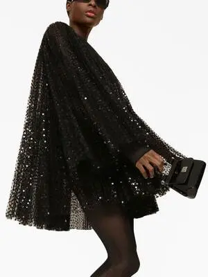 Dolce & Gabbana Sequin-embellished Flared Minidress