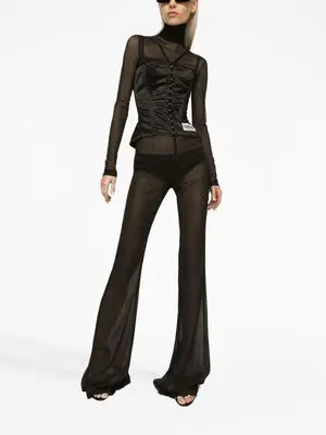 Dolce & Gabbana Semi-sheer Flared Trousers