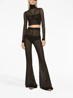 Dolce & Gabbana Semi-sheer Flared Trousers