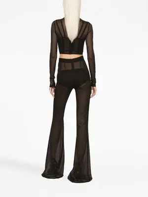 Dolce & Gabbana Semi-sheer Flared Trousers