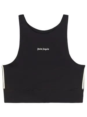 Palm Angels Cropped Performance Tops For Women