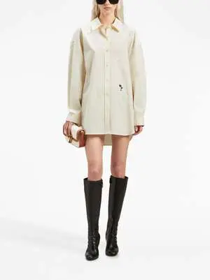 Palm Angels Palms-embroidered Poplin Shirt