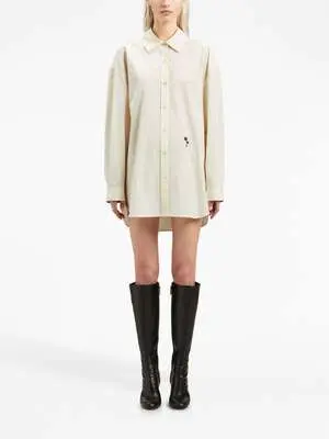 Palm Angels Palms-embroidered Poplin Shirt