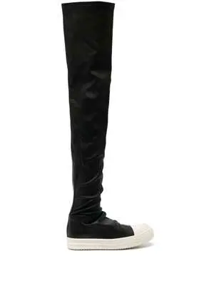 Rick Owens Stocking Over-the-kee Boots - Black